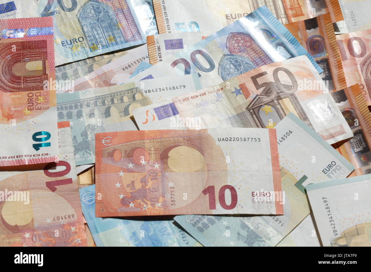 Euro Bills , Money of the EU Stock Photo - Alamy