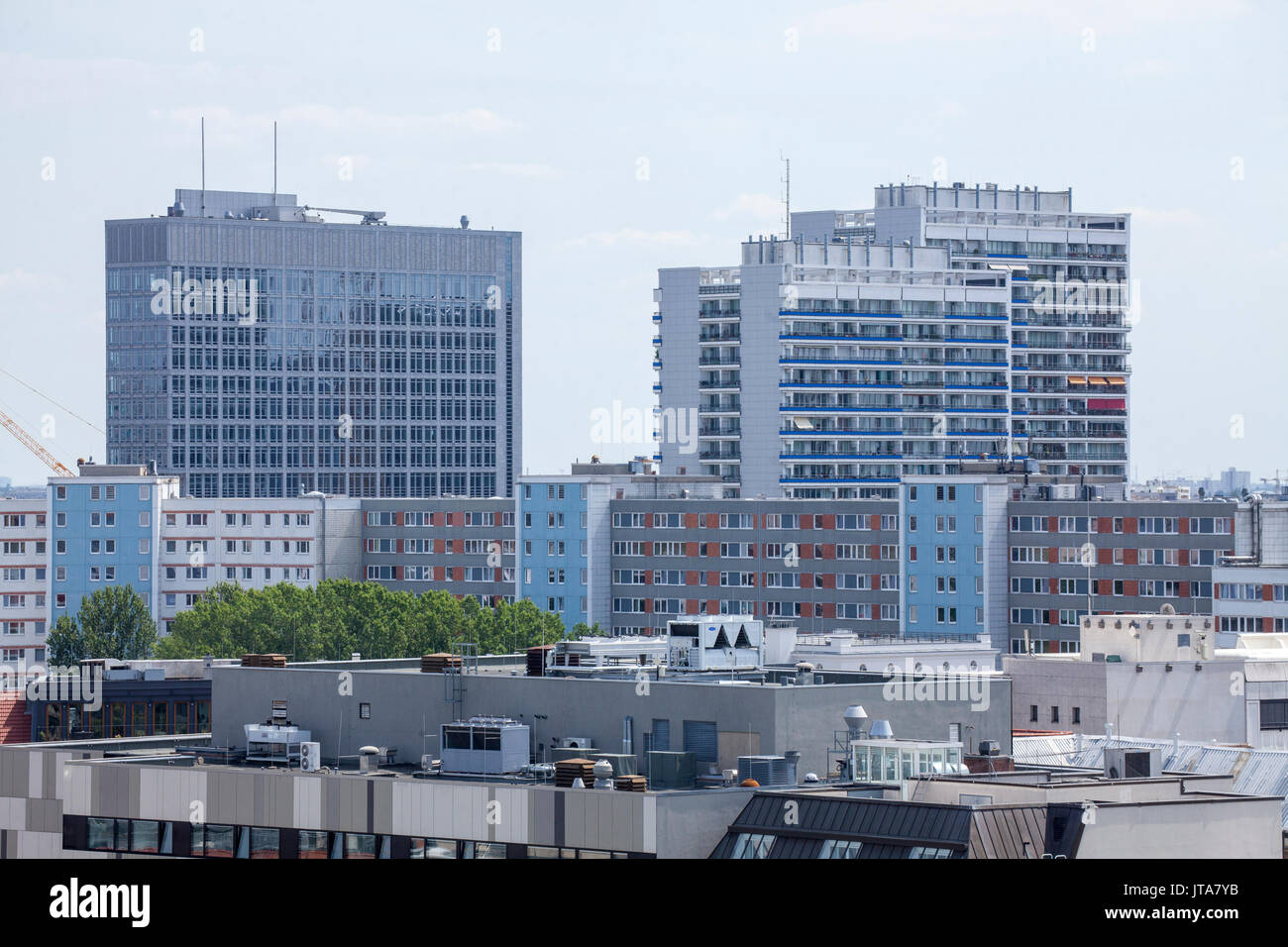 Blocks of Flats and roofs in Berlin-Mitte Stock Photo - Alamy