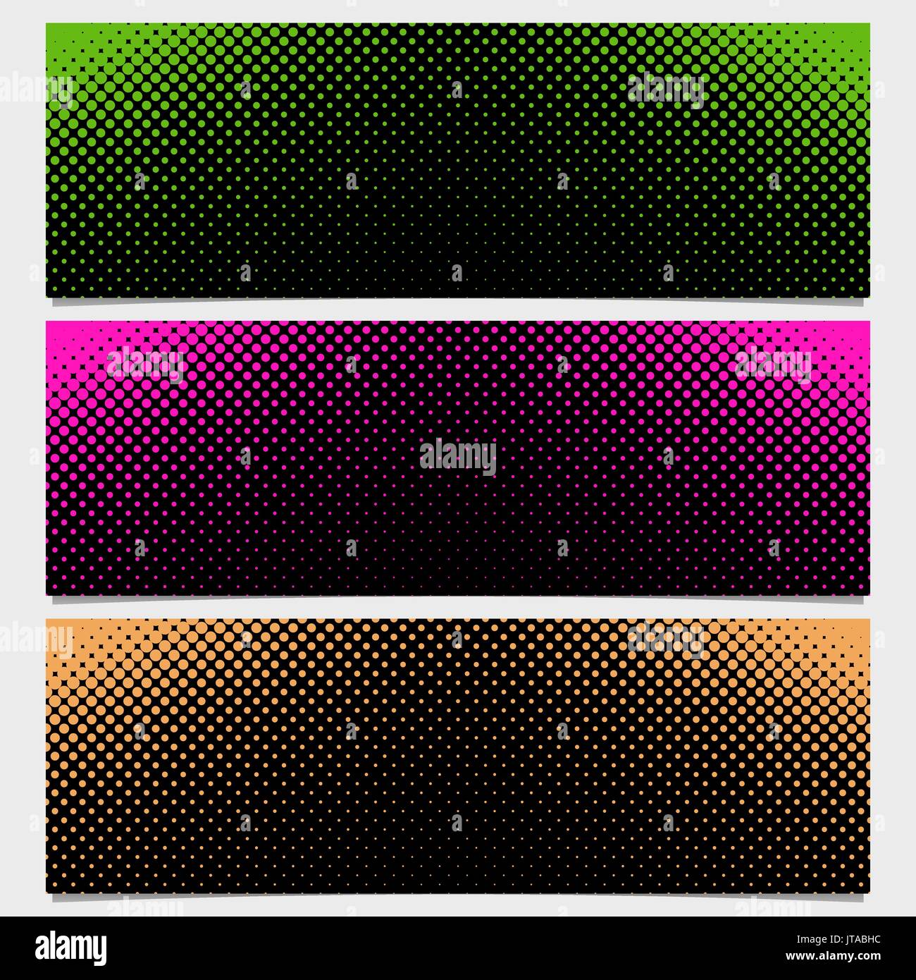Halftone dot pattern banner design from - vector illustration from ...