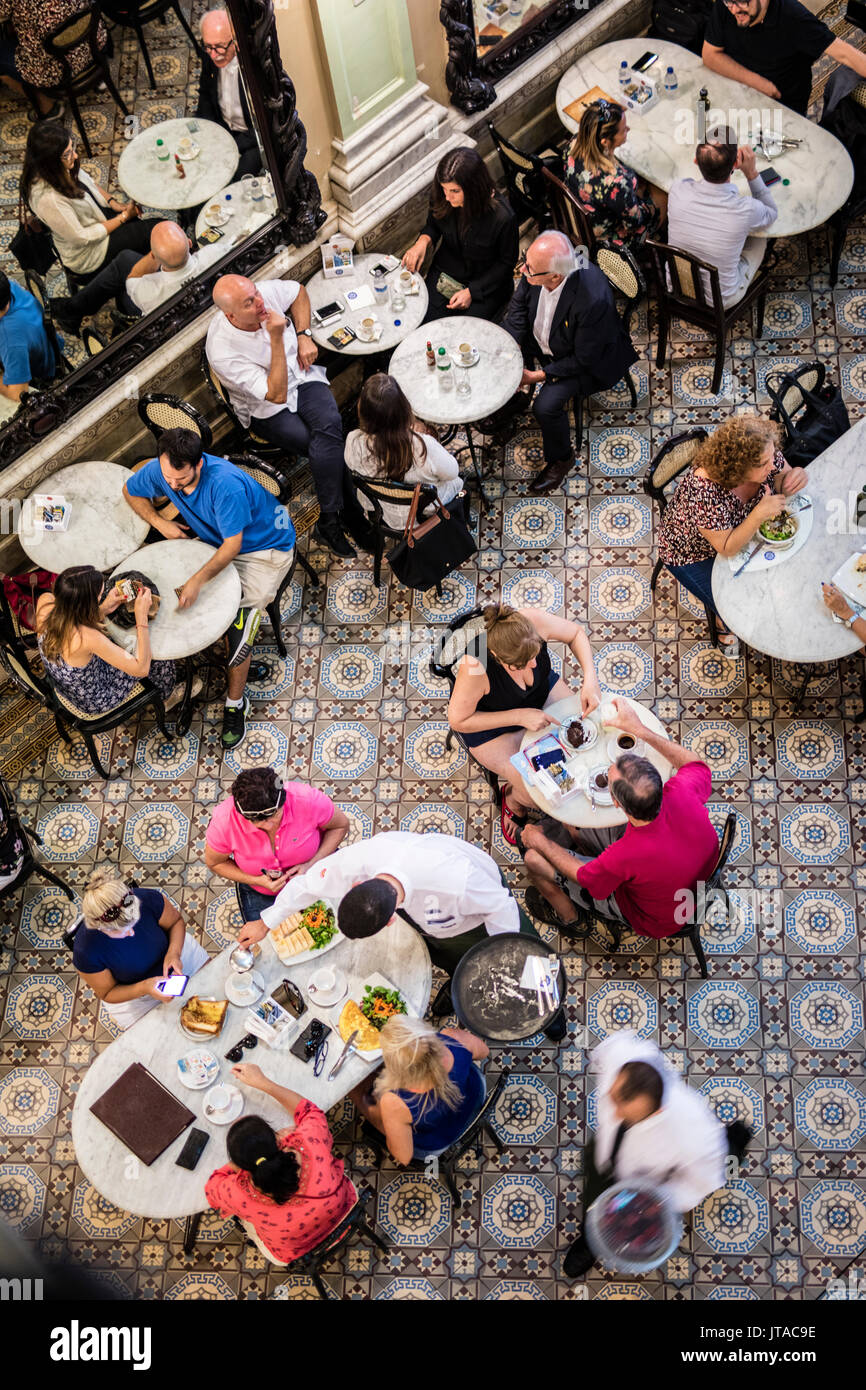 The Interior of the Confeitaria Colombo, a Portuguese art deco cafe in ...