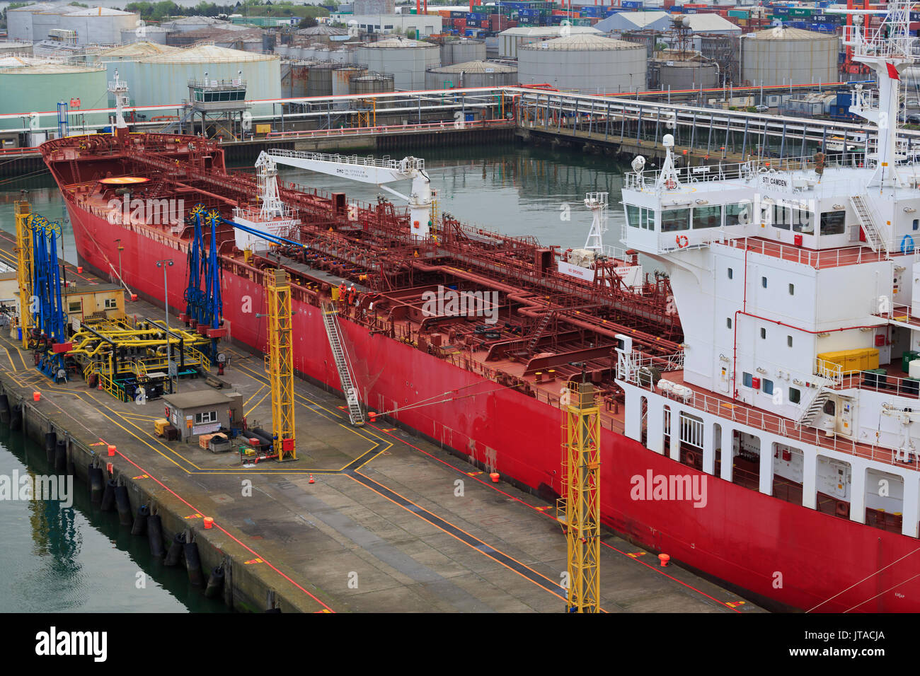 Oil tanker, Dublin Port, County Dublin, Republic of Ireland, Europe ...