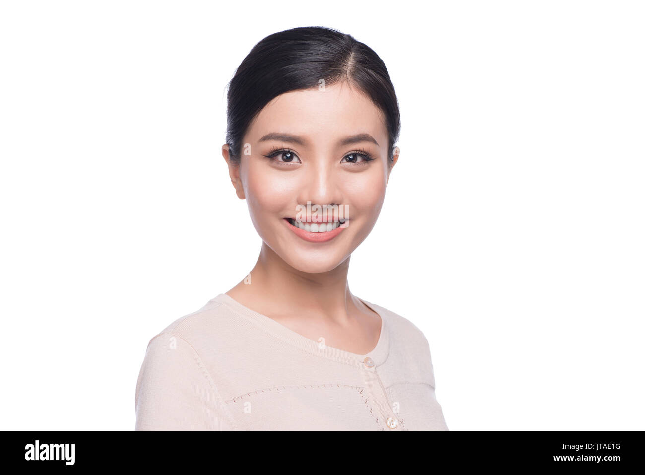 Headshot of cute asian woman professional. Architect businesswoman ...