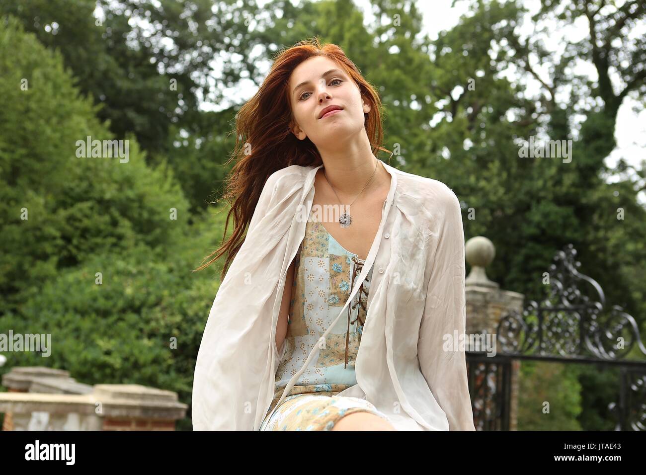 German Model in Wimbledon Park ... 2017 Stock Photo - Alamy