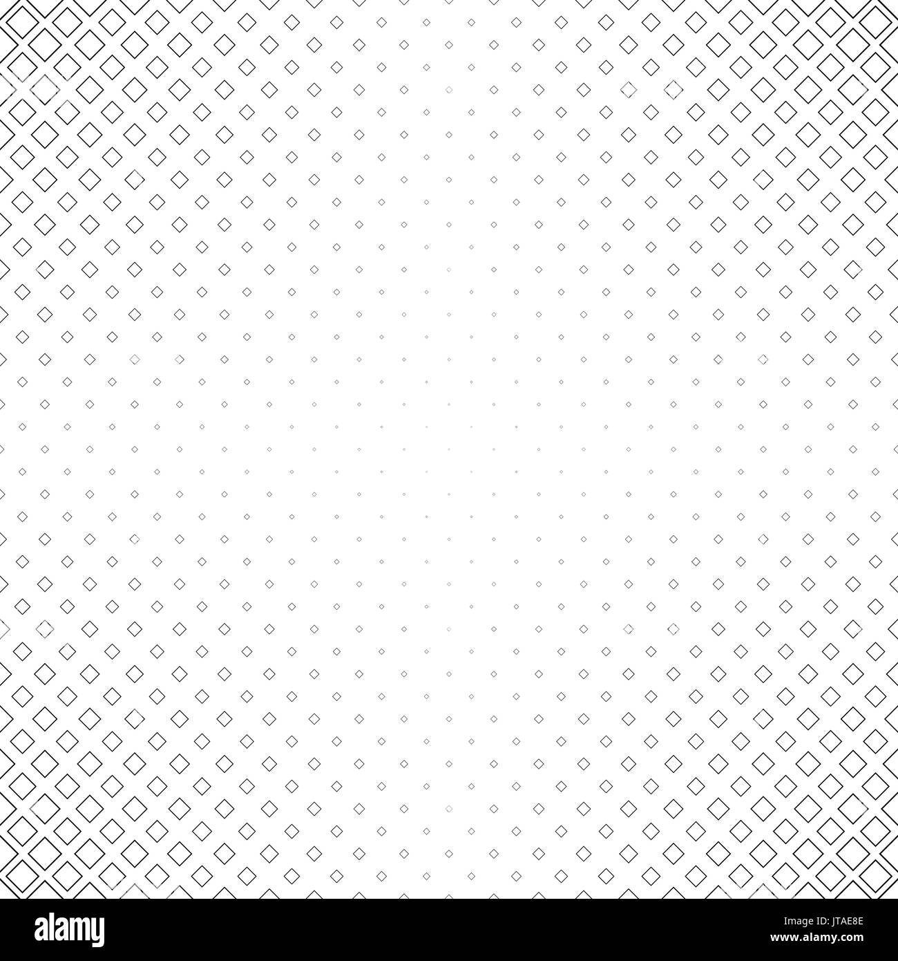 Black and white abstract square pattern background - monochrome vector ...