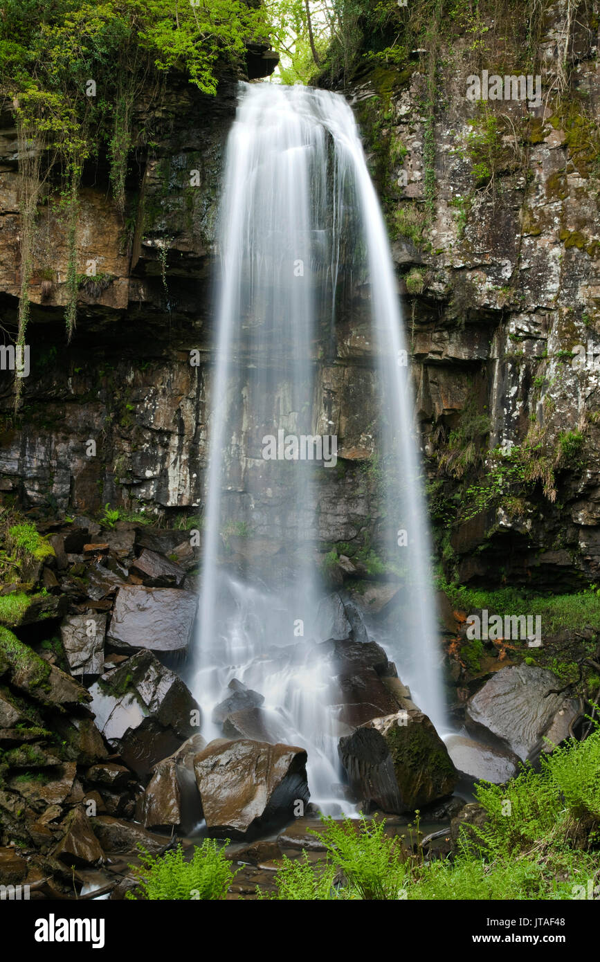 Melincourt Falls, Resolven, Neath, Brecon Beacons, Mid Wales, United ...