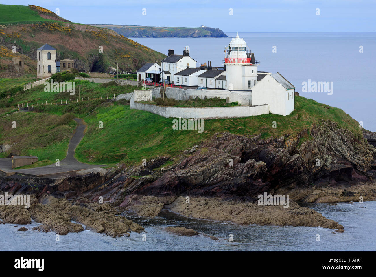 Roches Point Lighthouse, Whitegate Village, County Cork, Munster ...