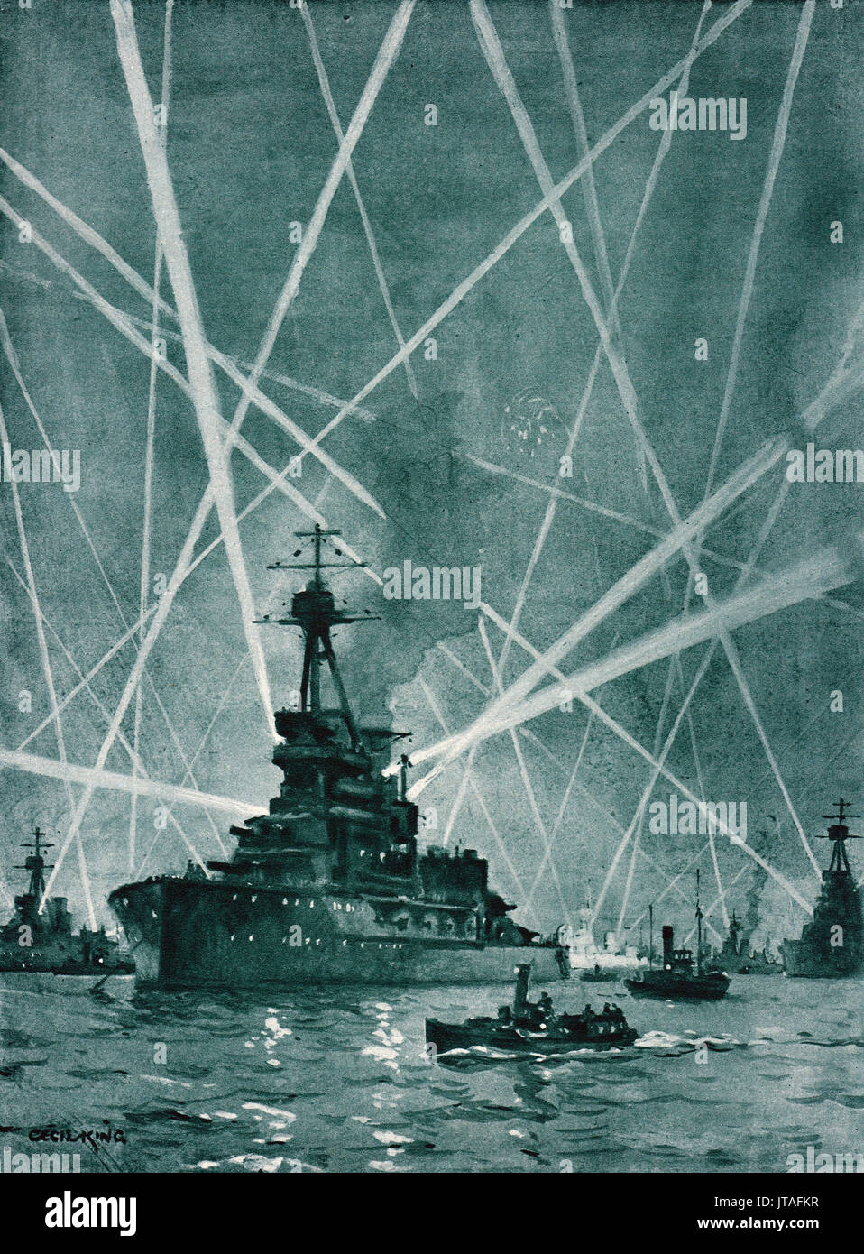 Grand Fleet Celebrating the Armistice Stock Photo - Alamy