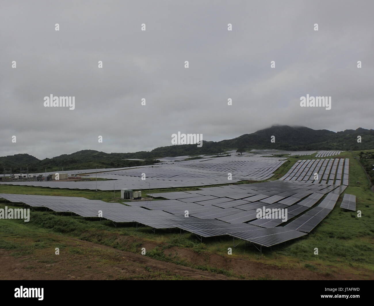 Philippines. 03rd Aug, 2017. The Calatagan Solar Farm is a 160 hectares ...