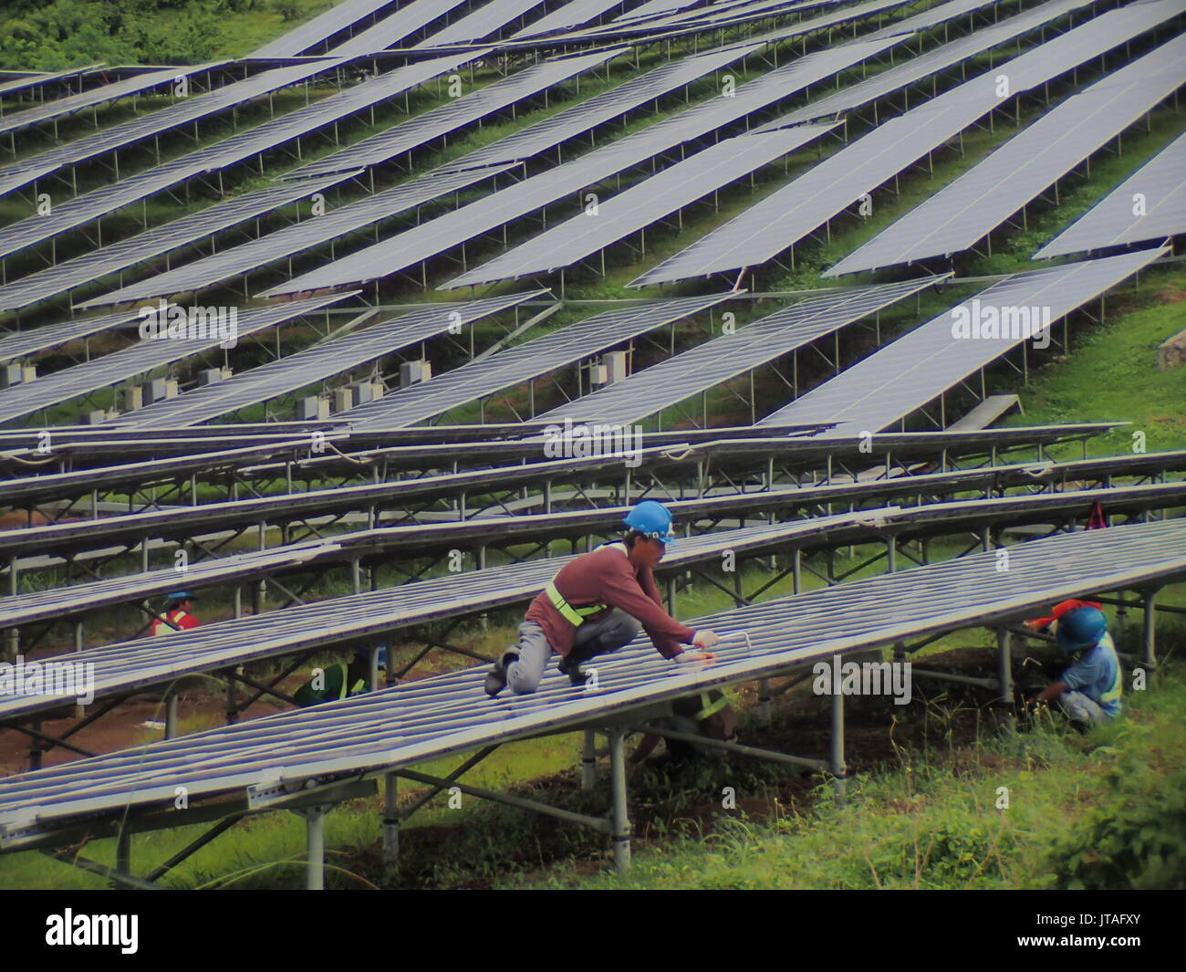Philippines solar farm hi-res stock photography and images - Alamy