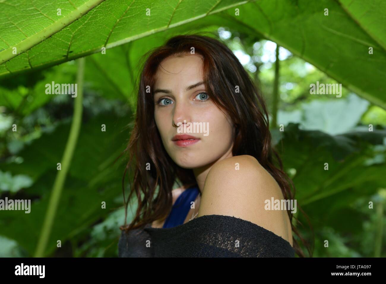 German Model in Wimbledon Park ... 2017 Stock Photo - Alamy