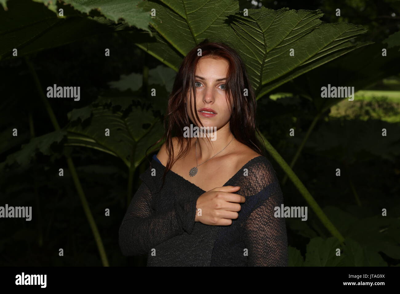 German Model in Wimbledon Park ... 2017 Stock Photo - Alamy