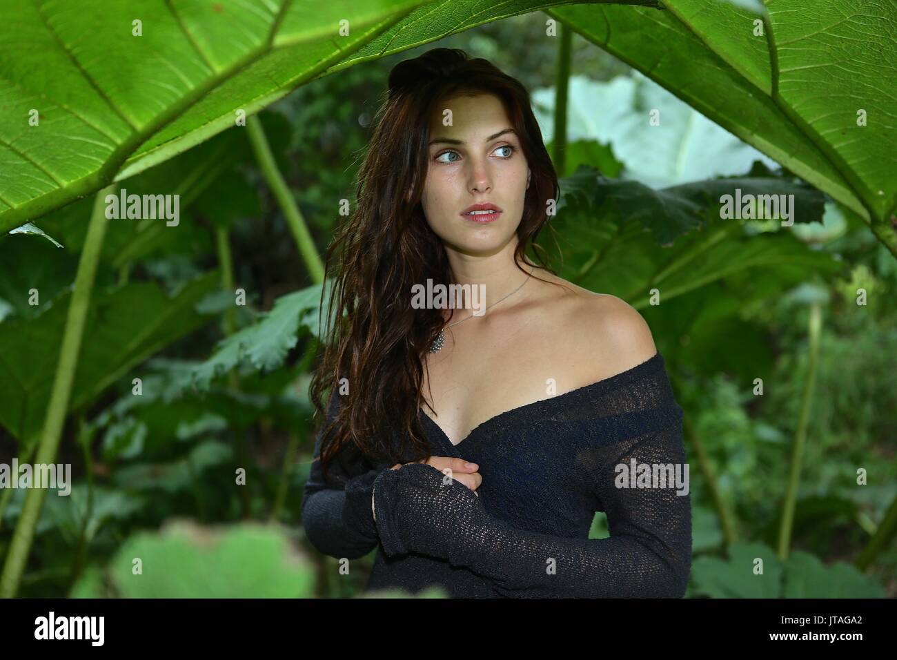 German Model in Wimbledon Park ... 2017 Stock Photo - Alamy