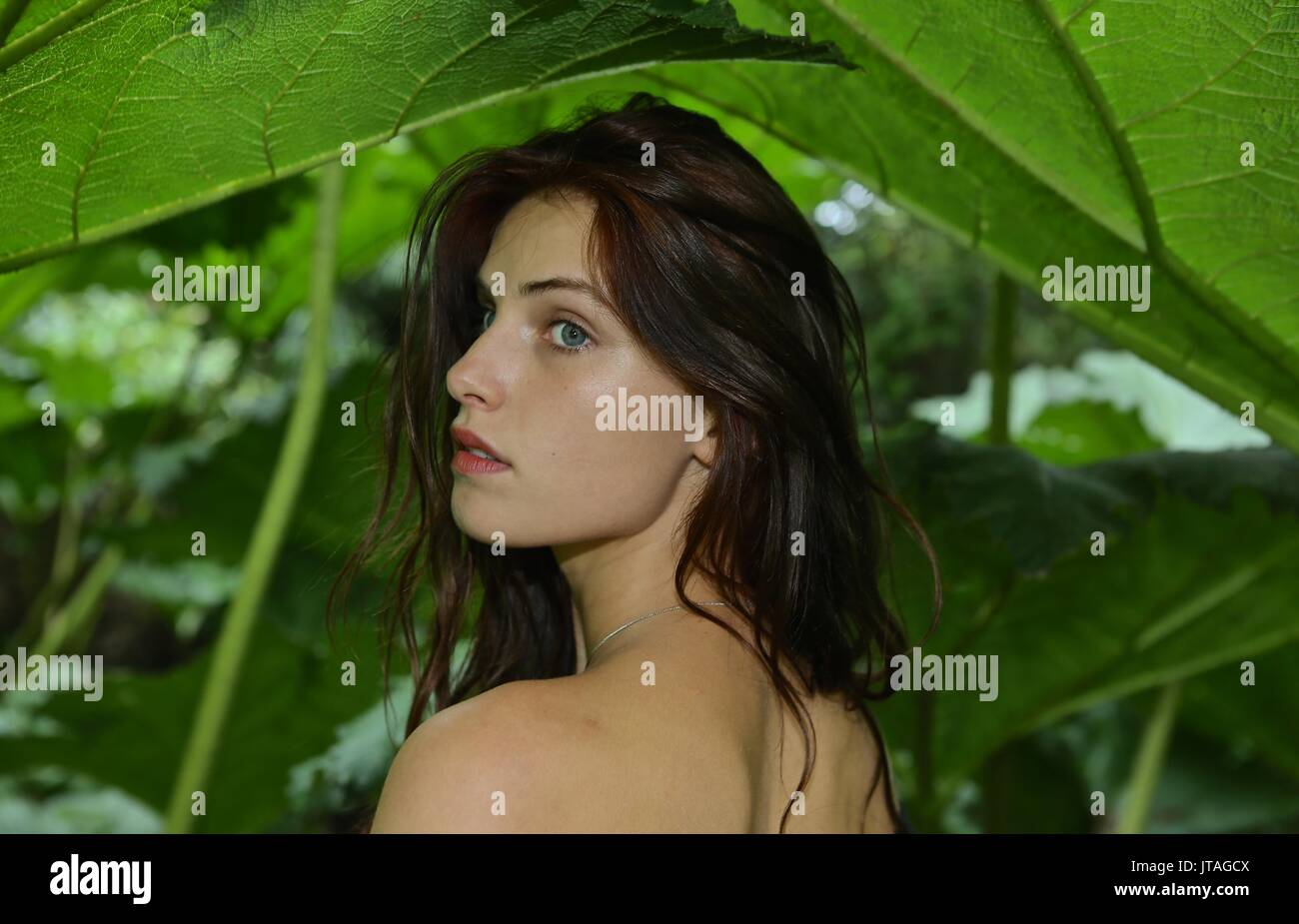 German Model in Wimbledon Park ... 2017 Stock Photo - Alamy