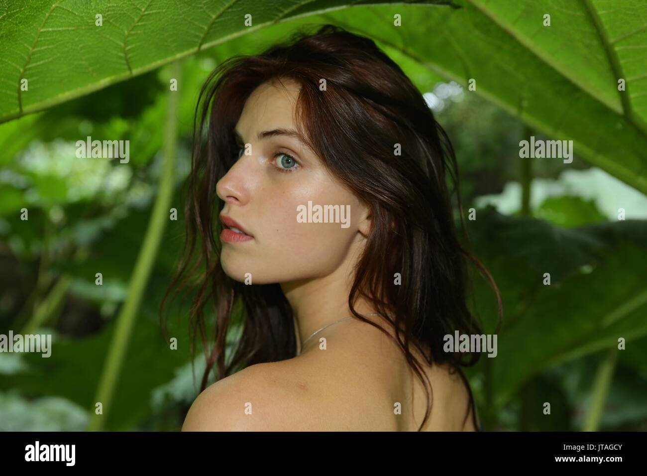 German Model in Wimbledon Park ... 2017 Stock Photo - Alamy