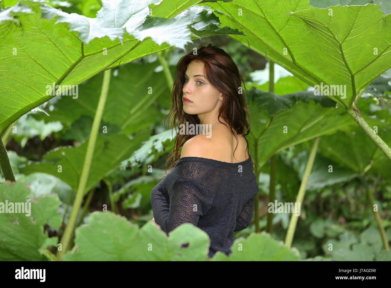 German Model in Wimbledon Park ... 2017 Stock Photo - Alamy