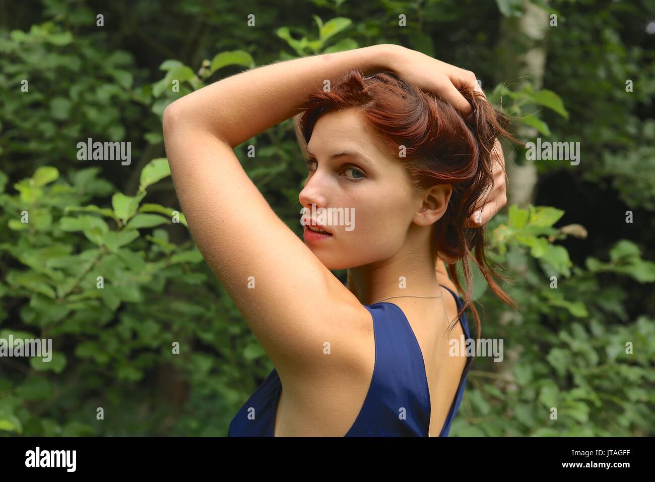 German Model in Wimbledon Park ... 2017 Stock Photo - Alamy