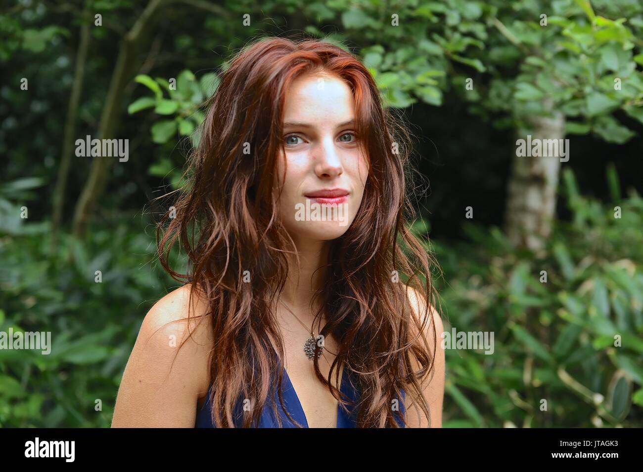 German Model in Wimbledon Park ... 2017 Stock Photo - Alamy