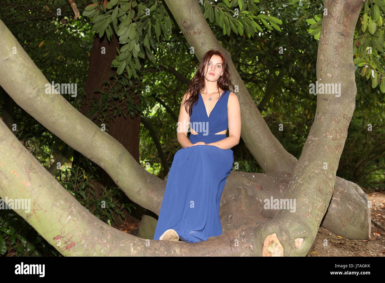 German Model in Wimbledon Park ... 2017 Stock Photo - Alamy