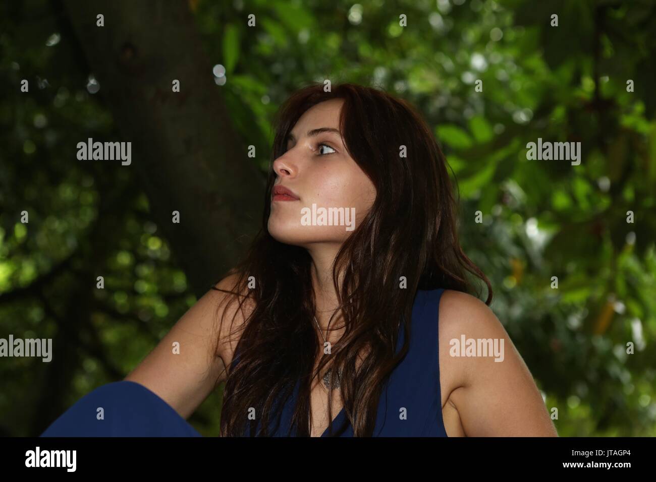 German Model in Wimbledon Park ... 2017 Stock Photo - Alamy