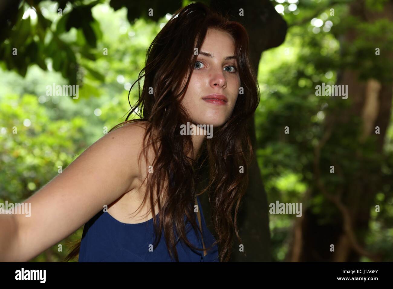 German Model in Wimbledon Park ... 2017 Stock Photo - Alamy