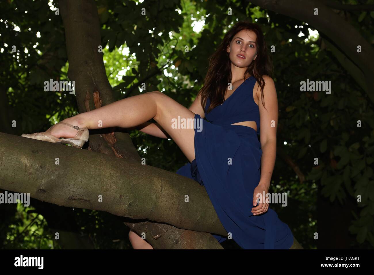 German Model in Wimbledon Park ... 2017 Stock Photo - Alamy