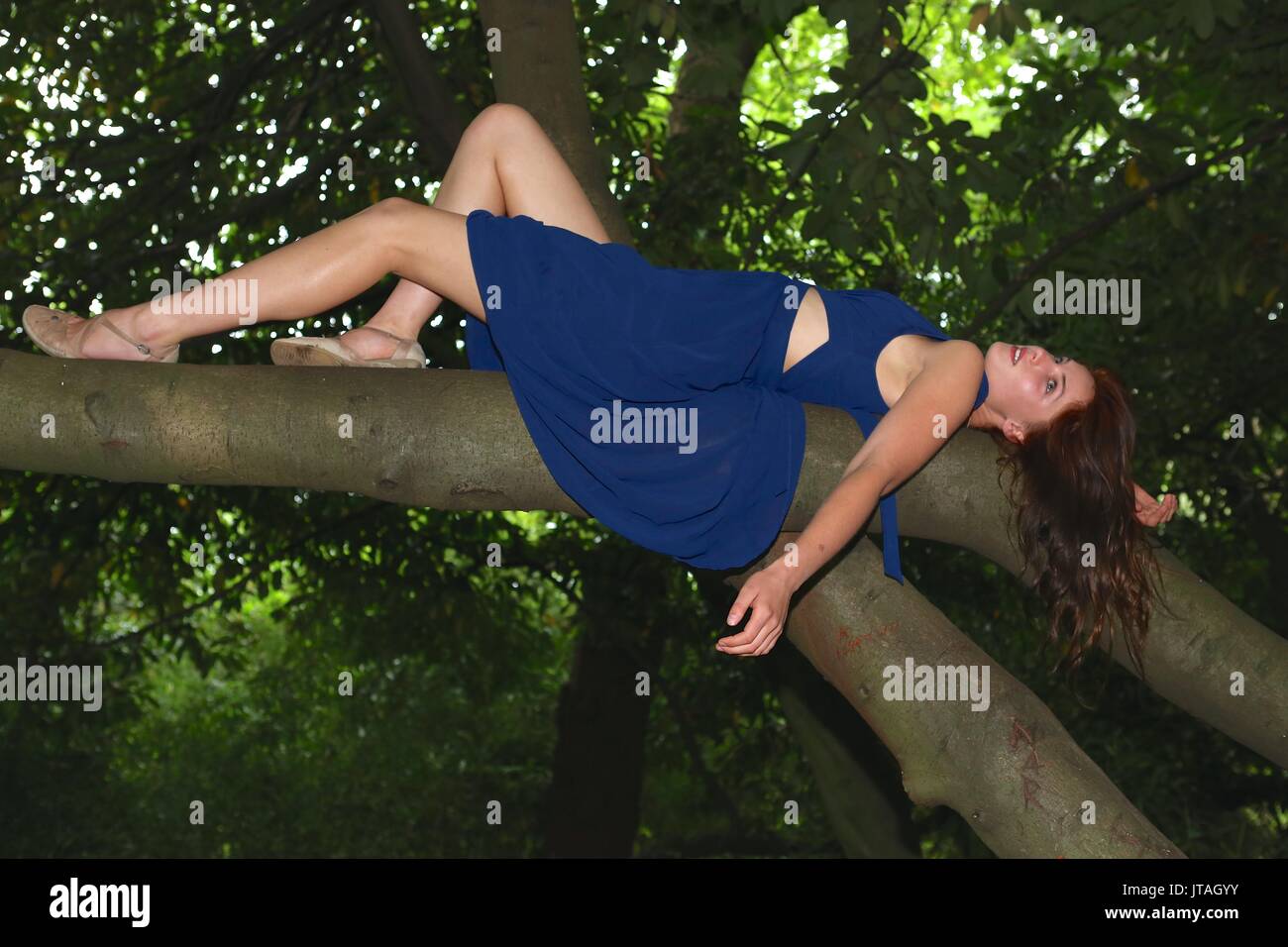 German Model in Wimbledon Park ... 2017 Stock Photo - Alamy