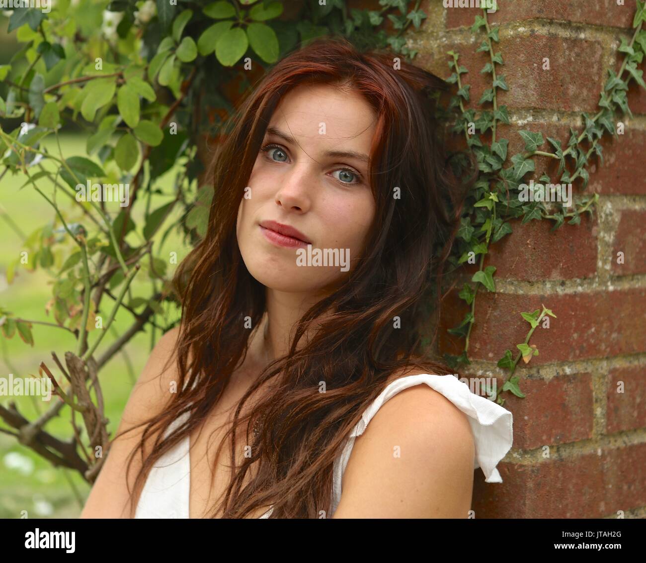 German Model in Wimbledon Park ... 2017 Stock Photo - Alamy