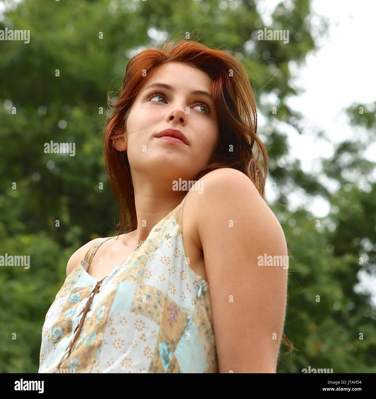 German Model in Wimbledon Park ... 2017 Stock Photo - Alamy
