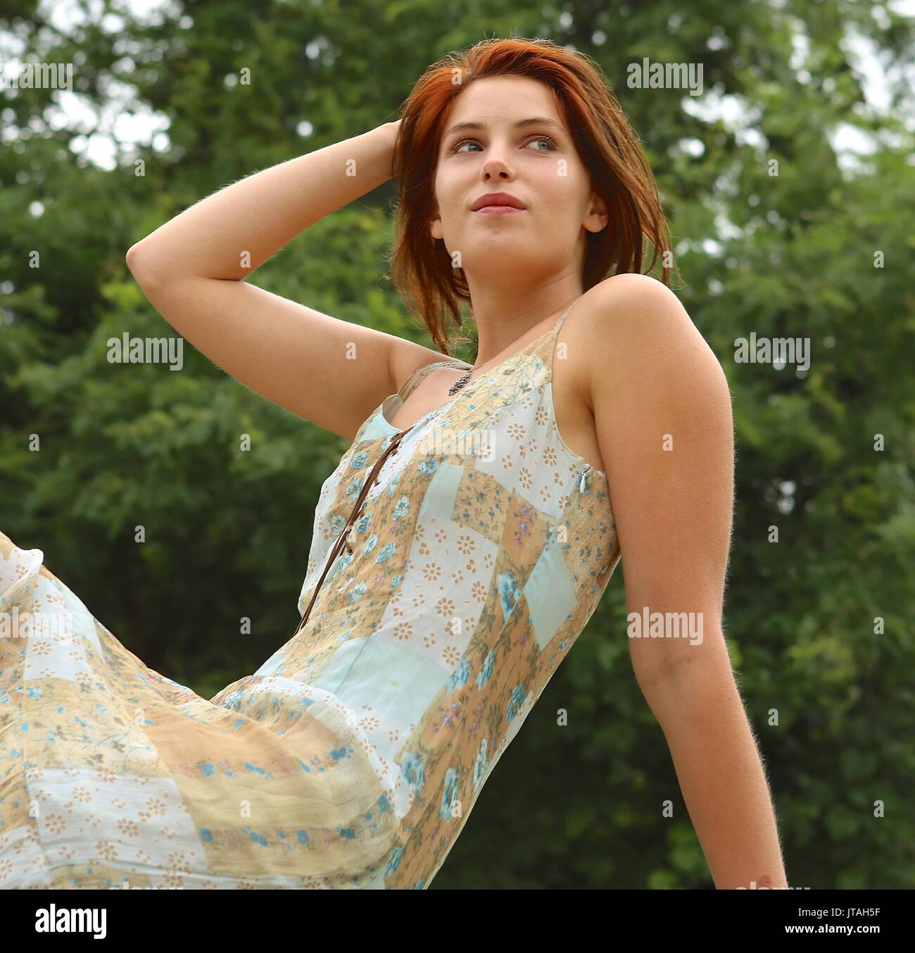 German Model in Wimbledon Park ... 2017 Stock Photo - Alamy