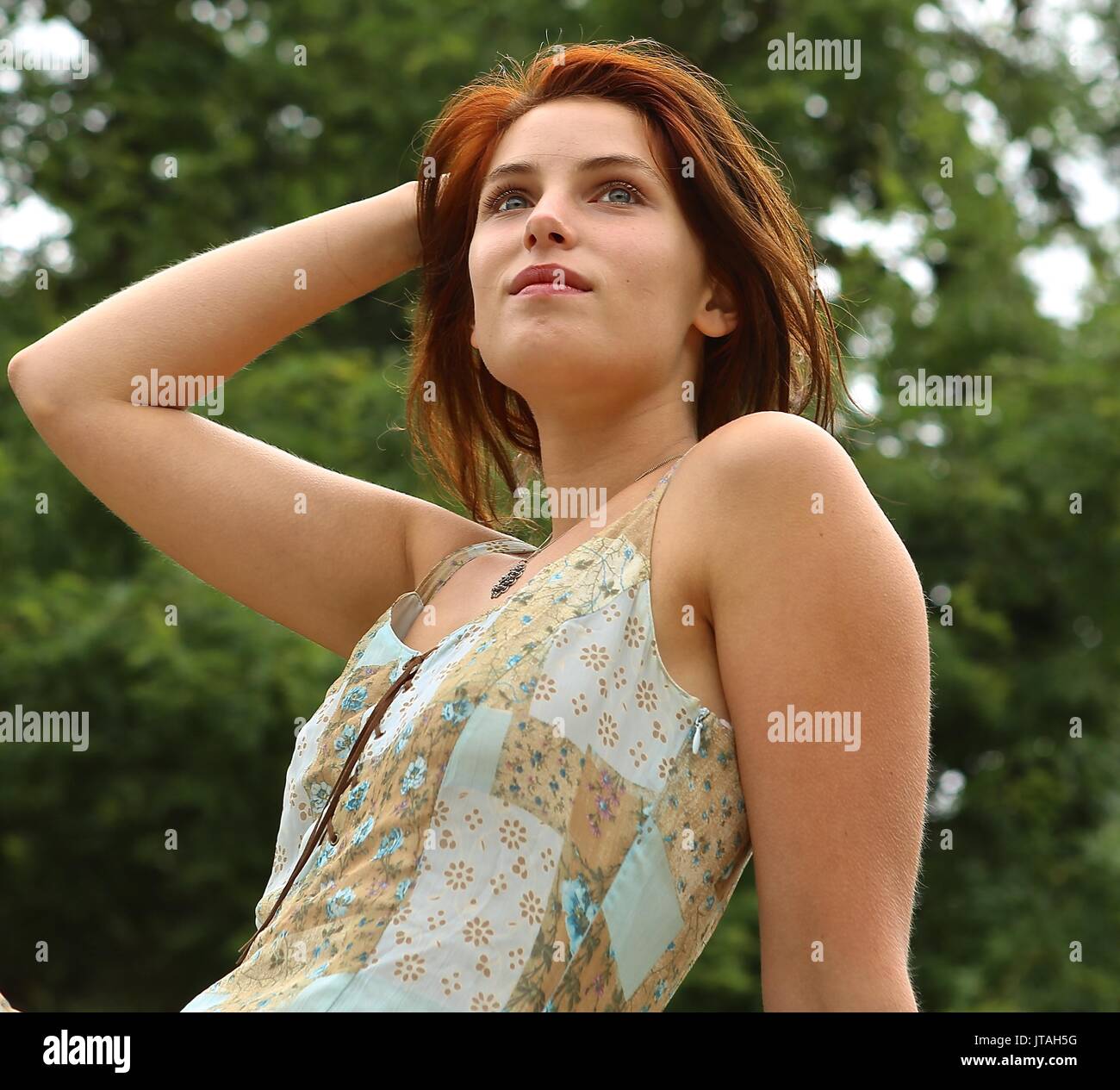 German Model in Wimbledon Park ... 2017 Stock Photo - Alamy