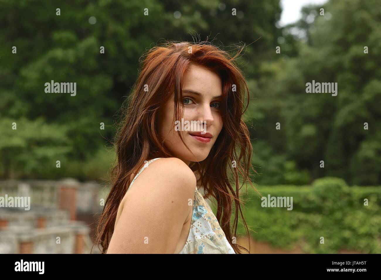 German Model in Wimbledon Park ... 2017 Stock Photo - Alamy