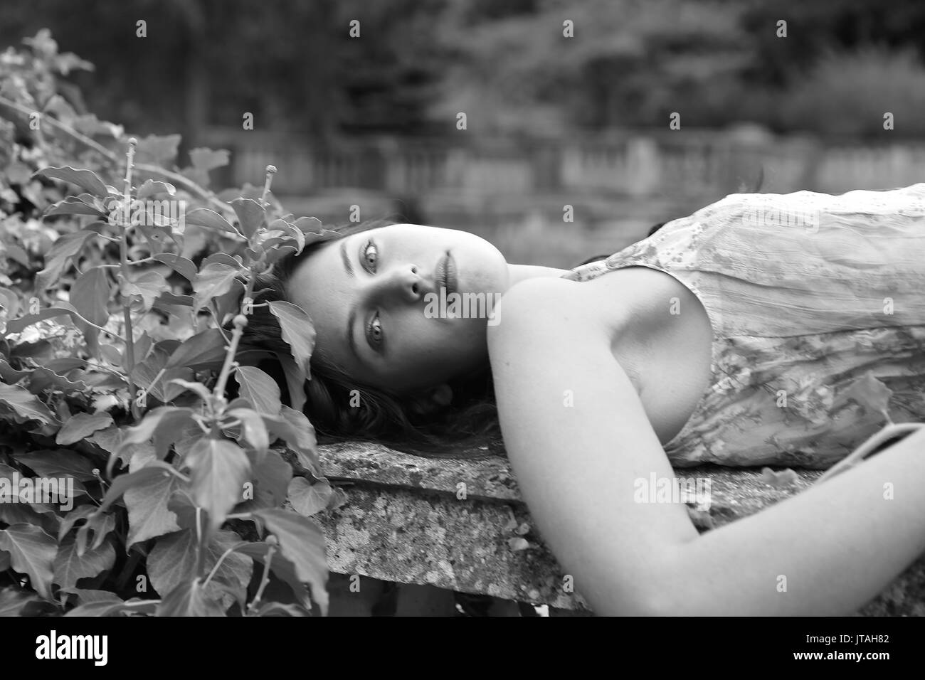 German Model in Wimbledon Park ... 2017 Stock Photo - Alamy