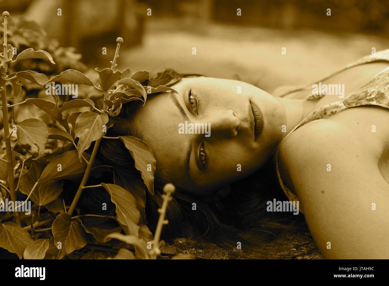 German Model in Wimbledon Park ... 2017 Stock Photo - Alamy