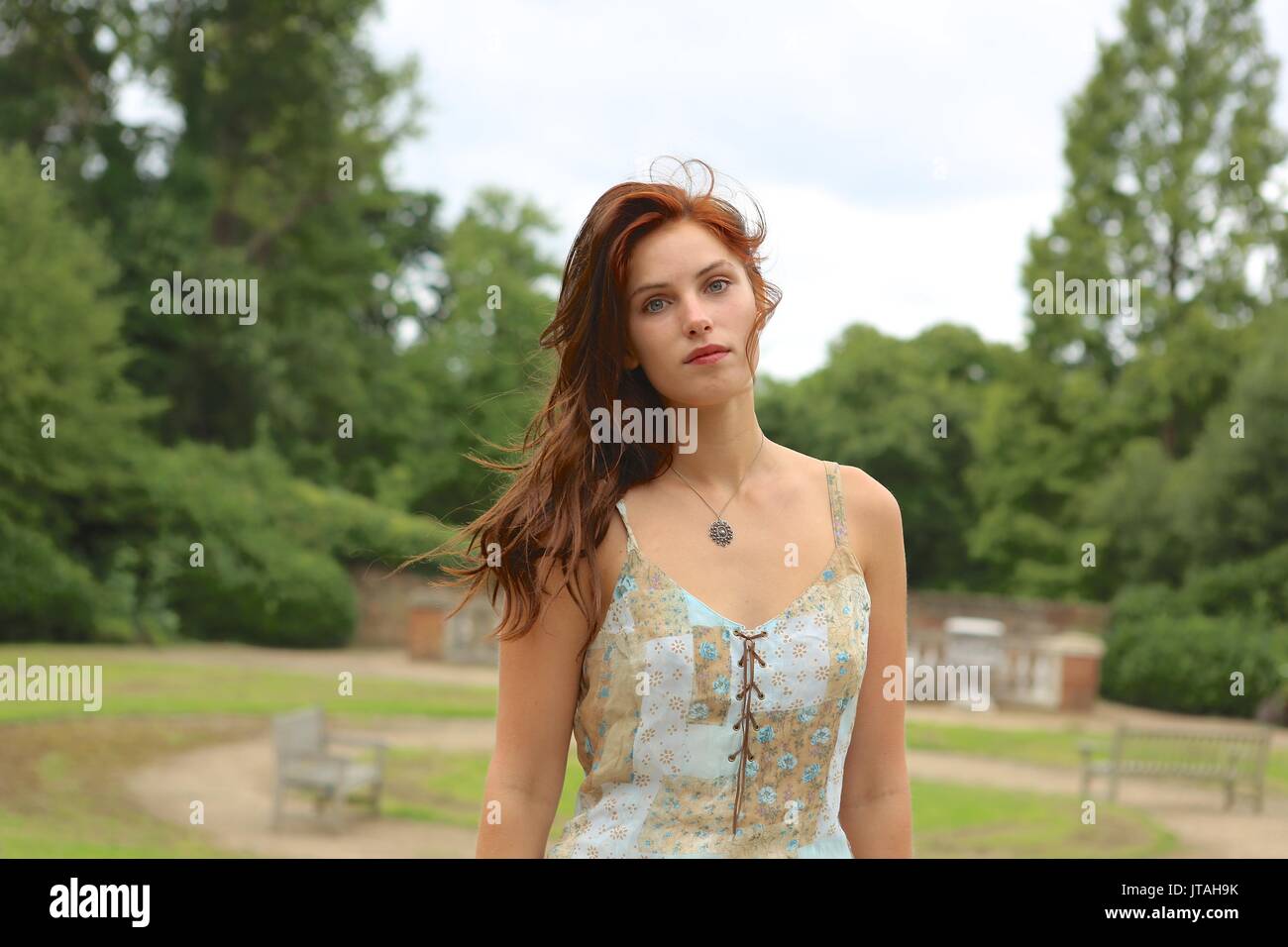 German Model in Wimbledon Park ... 2017 Stock Photo - Alamy