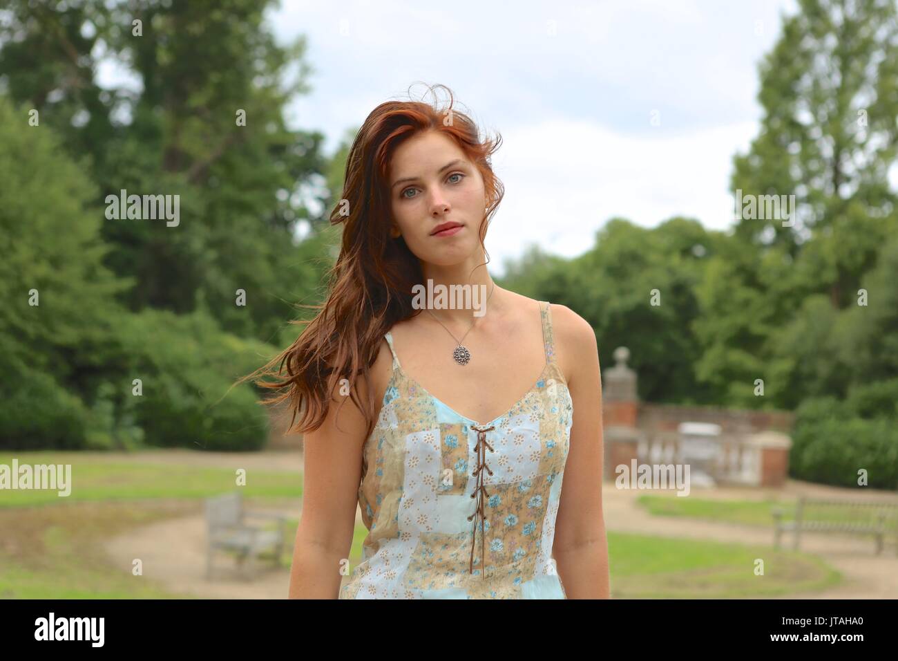 German Model in Wimbledon Park ... 2017 Stock Photo - Alamy