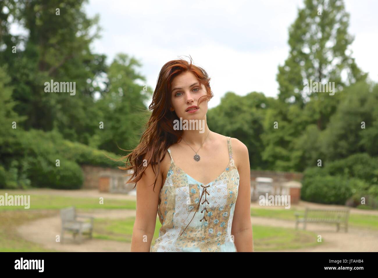 German Model in Wimbledon Park ... 2017 Stock Photo - Alamy