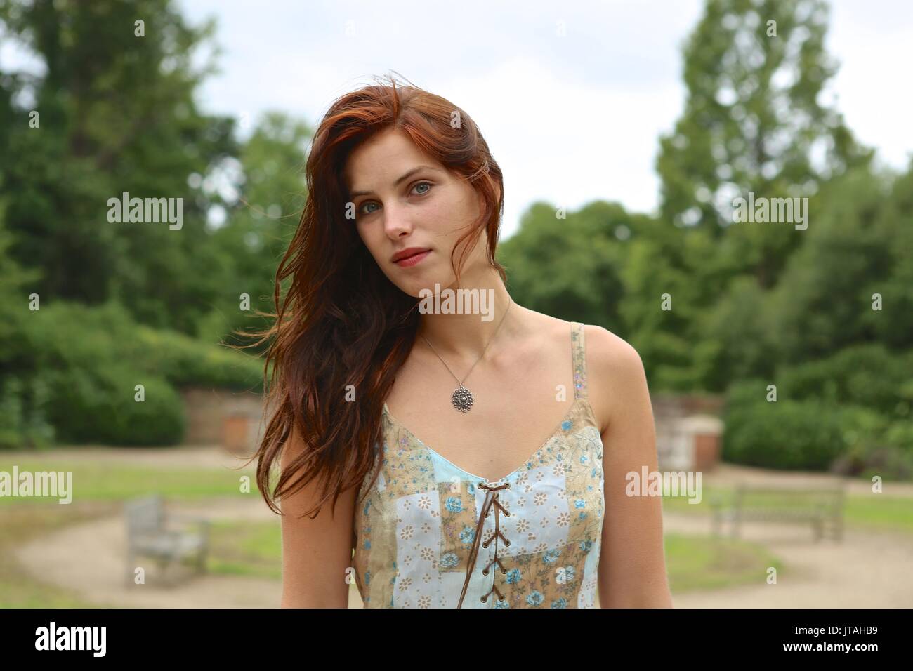 German Model in Wimbledon Park ... 2017 Stock Photo - Alamy