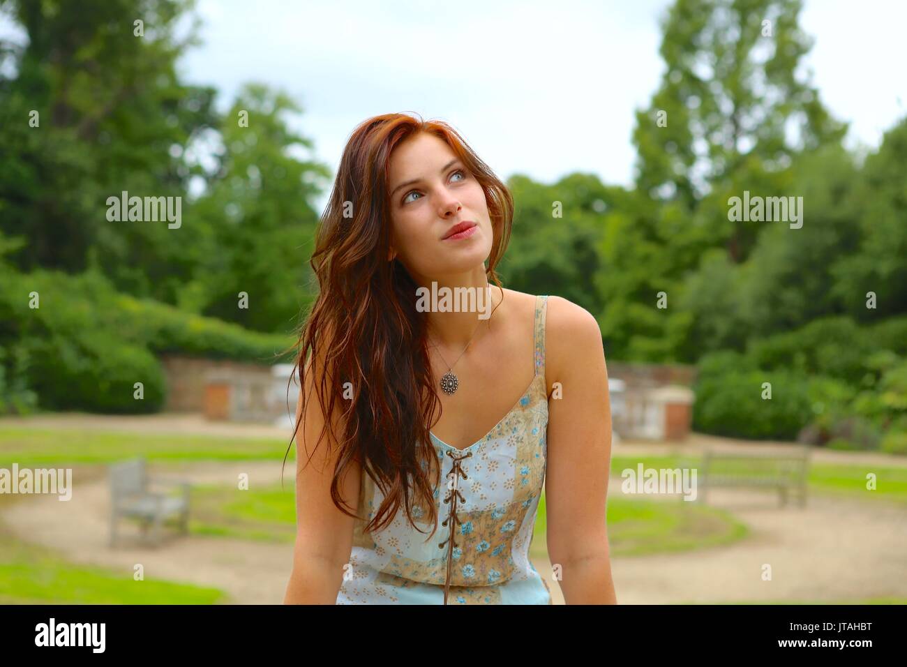 German Model in Wimbledon Park ... 2017 Stock Photo - Alamy