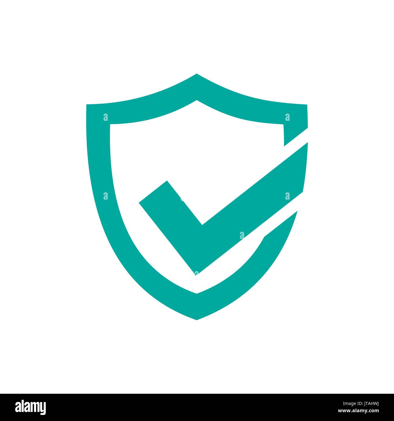 Shield check mark logo icon hi-res stock photography and images - Alamy