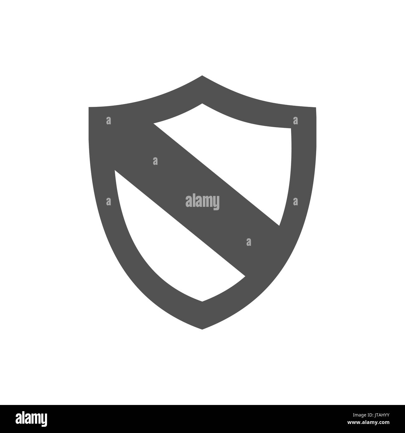Protection shield icon on a white background Stock Vector Image & Art ...