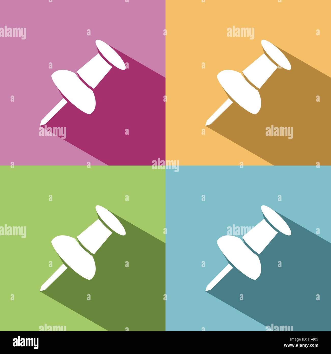 Map pins and object Stock Vector Images - Alamy