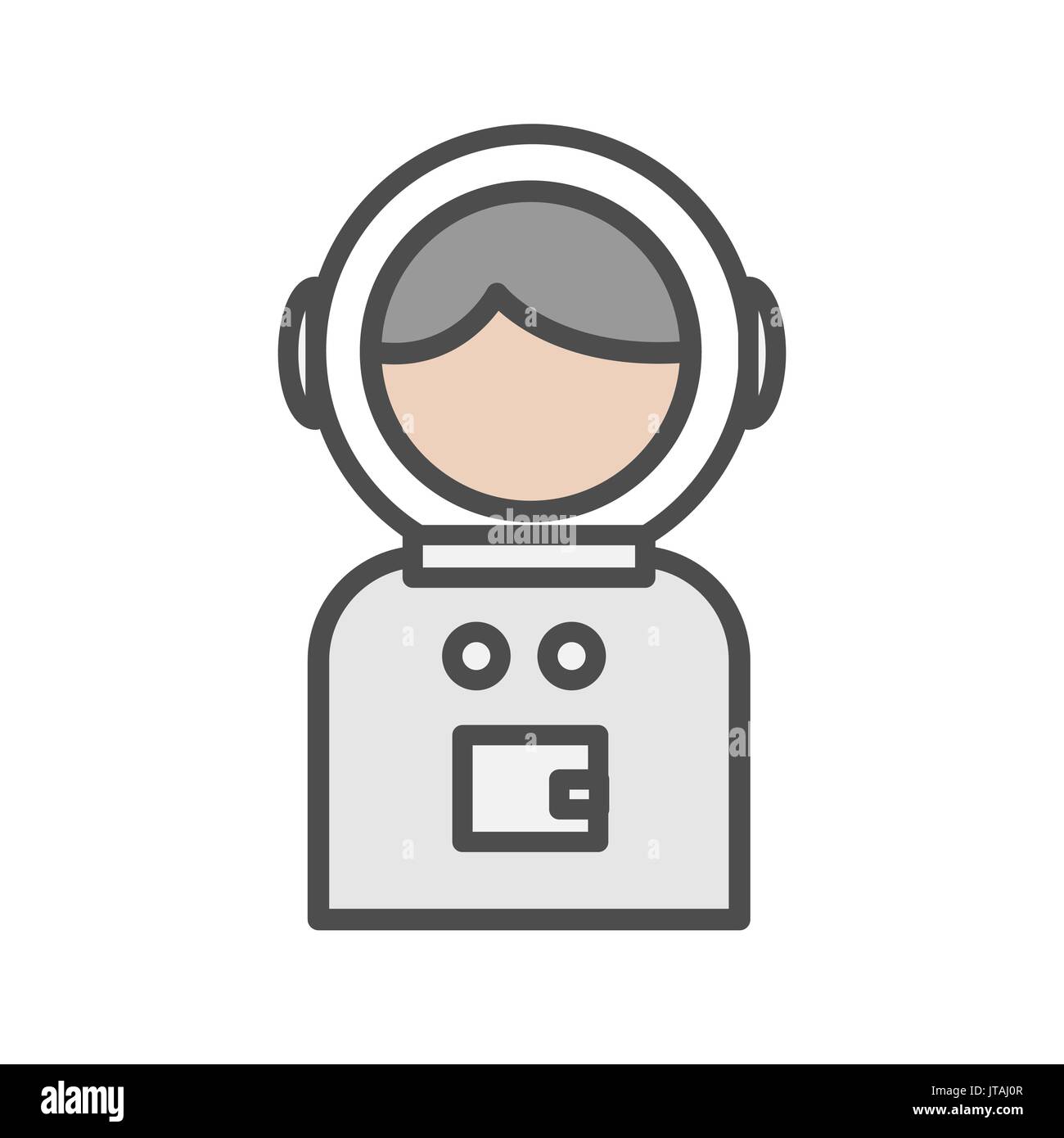 Spaceman avatar icon on white background Stock Vector Image & Art - Alamy