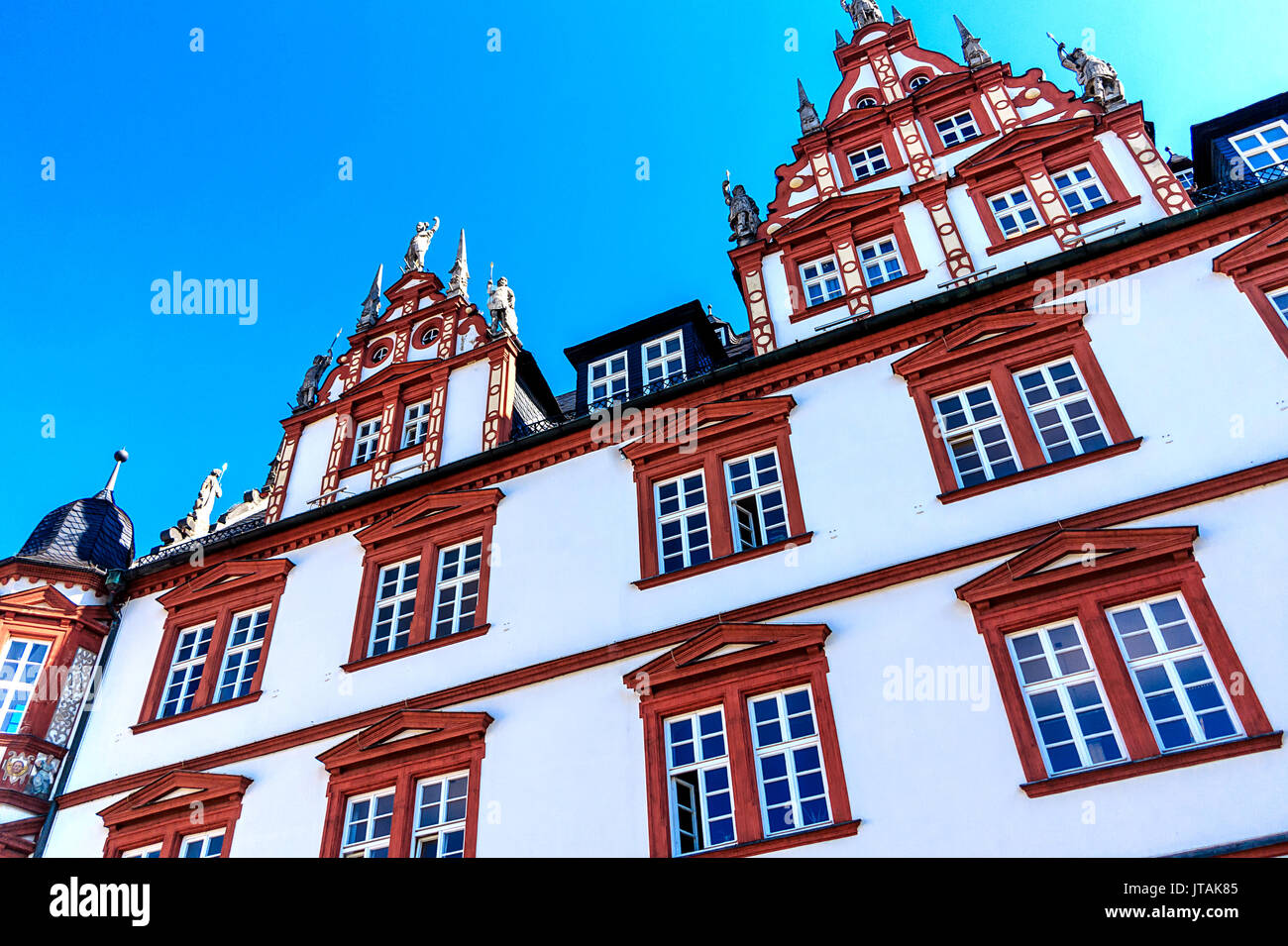 The most famous Renaissance building in Bavarian Coburg, Germany Stock ...
