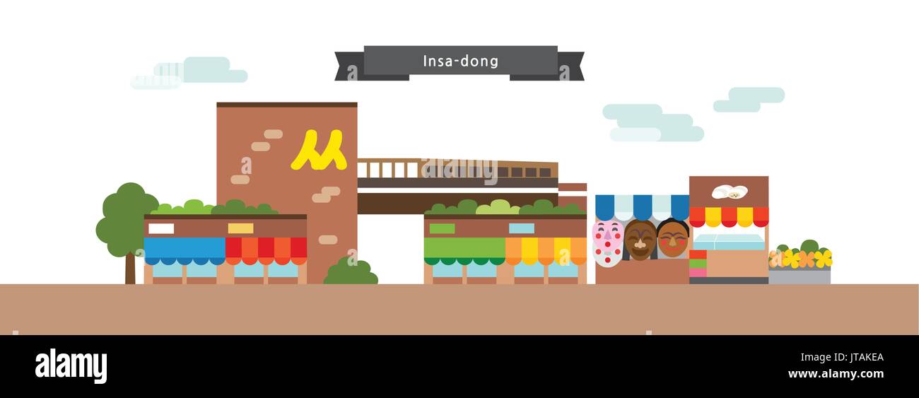 Store korea Stock Vector Images - Alamy