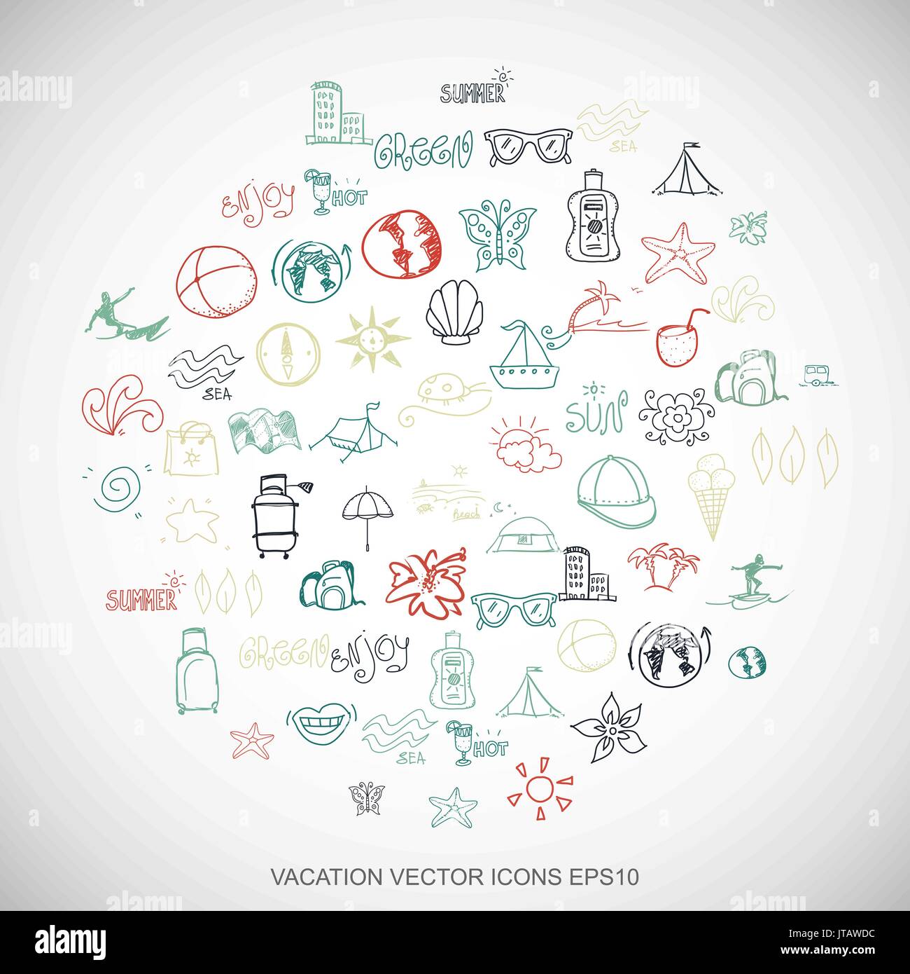 Family tour map Stock Vector Images - Alamy