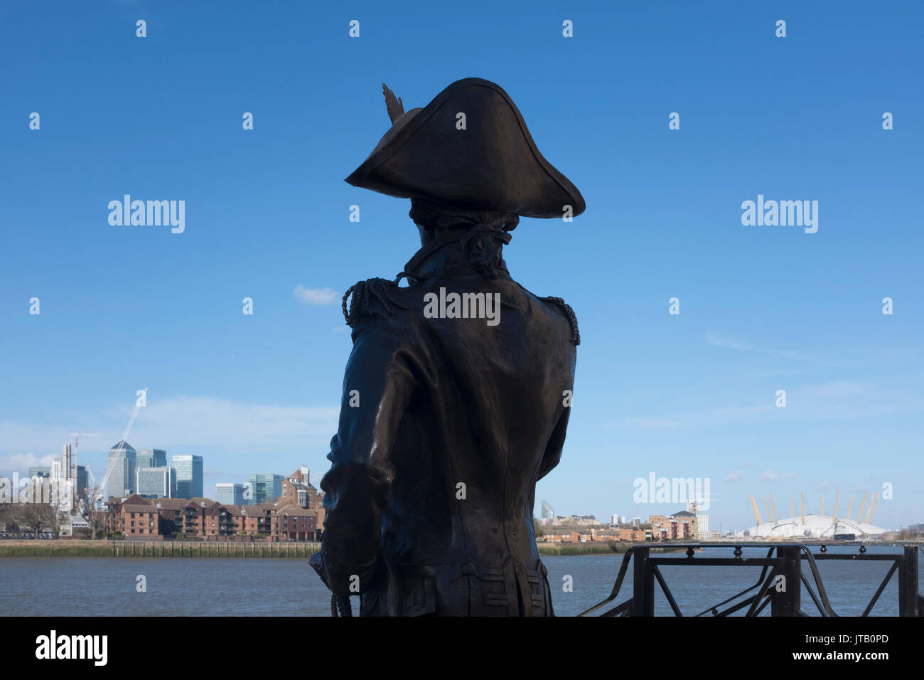 Statue of Admiral Lord Nelson, Greenwich, England Stock Photo - Alamy