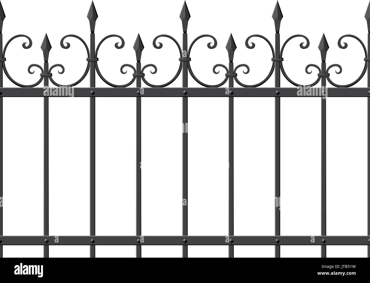 Textured metal fence Stock Vector Images - Alamy