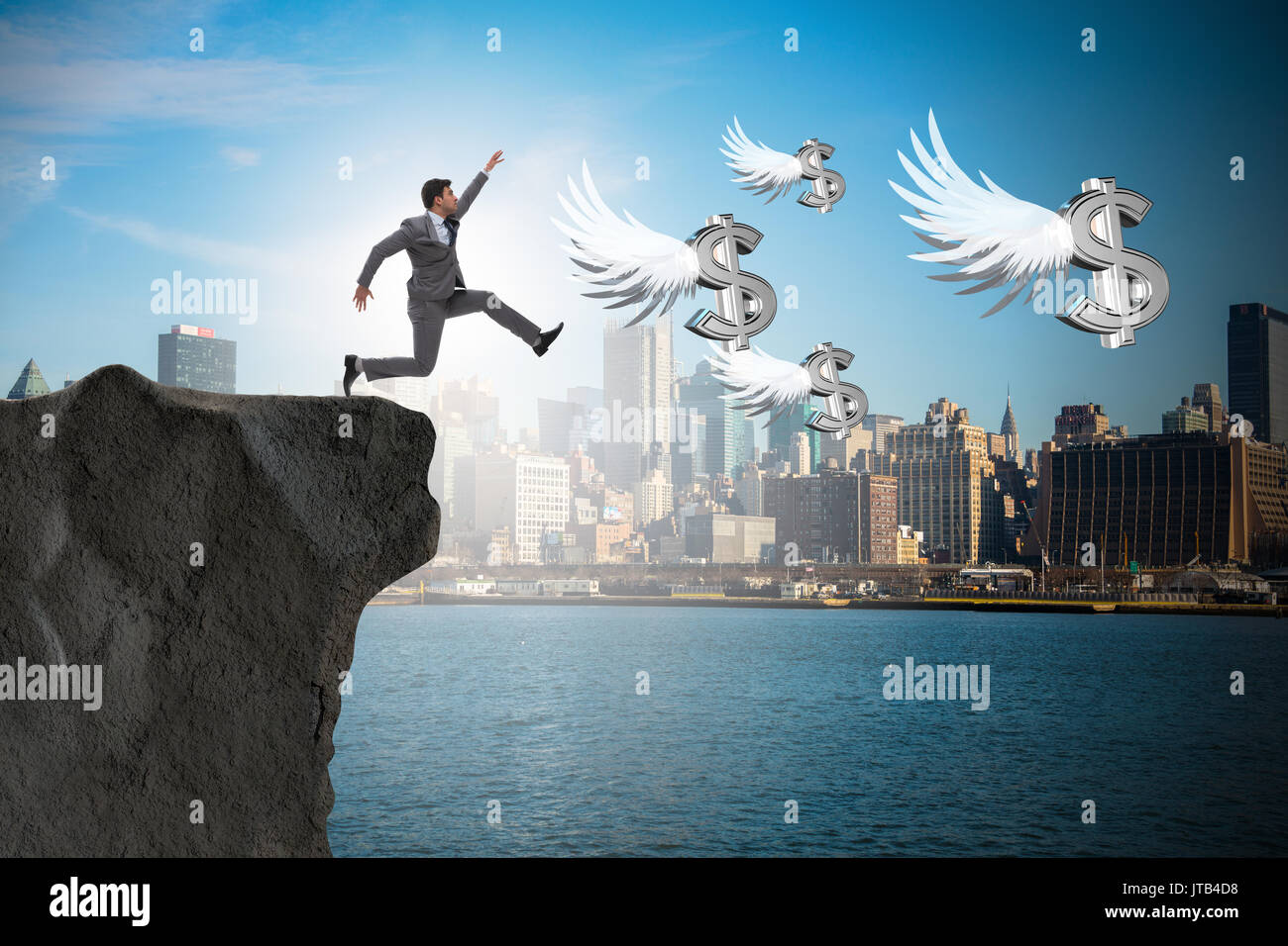 Angel leaping hi-res stock photography and images - Alamy
