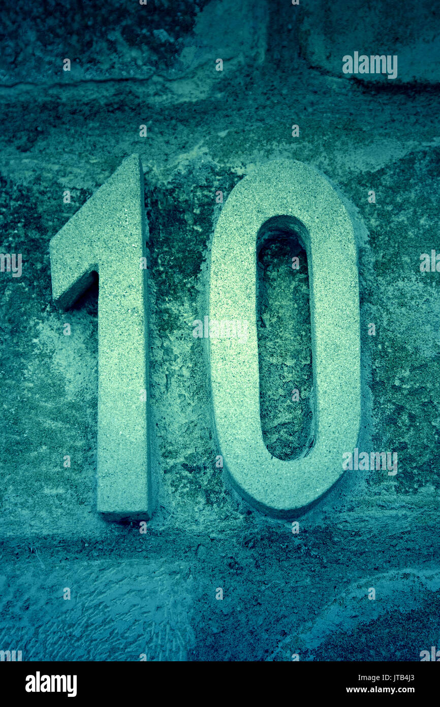 Number 10 stone hi-res stock photography and images - Alamy