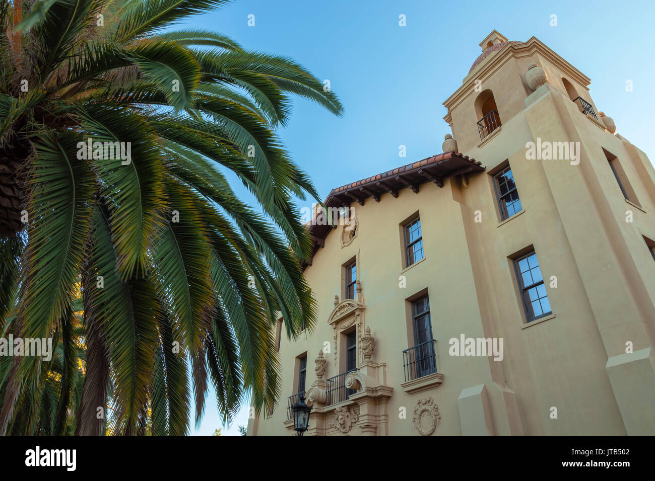The architecture of the Old Union Building and the Canary Island date ...